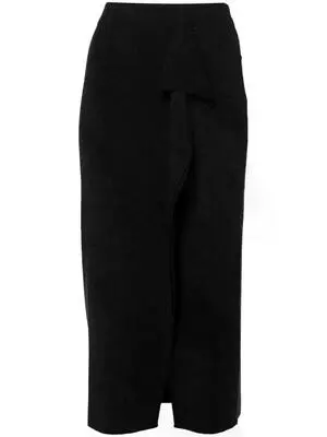 P.a.r.o.s.h Draped Midi Skirt - Grey