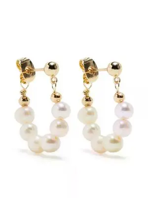 HZMER JEWELLERY Drop Pearl Earrings - Gold