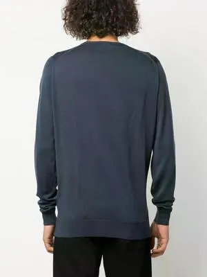John Smedley Lundy Fine-knit Jumper - Blue