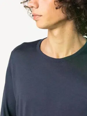 John Smedley Lundy Fine-knit Jumper - Blue