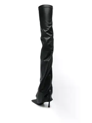 Attico 95mm Robin Thigh-high Stiletto Boots - Black