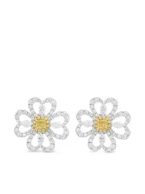 HYT JEWELRY Diamond Stud Earrings - Silver
