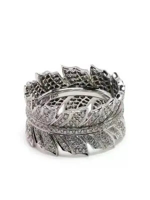 Stephen Webster 18kt White Gold Magnipheasant Diamond Ring - Silver