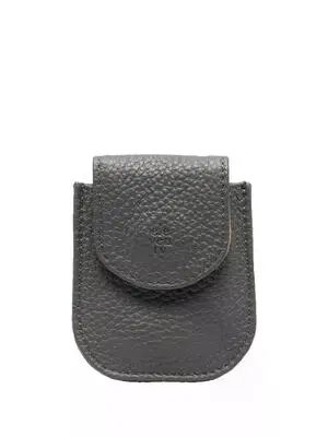 Eleventy Debossed-logo Pouch - Grey