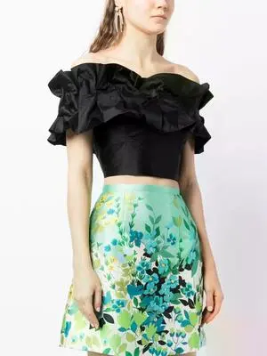 BAMBAH Ruched Off-shoulder Top