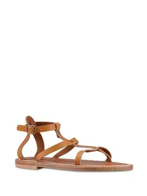 K.JACQUES Ankle-buckle Leather Sandals
