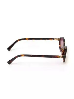 Miu Miu Regard Tortoiseshell-effect Sunglasses - Brown