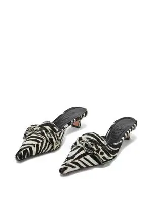 AeydĒ 35mm Danielle Zebra-print Mules