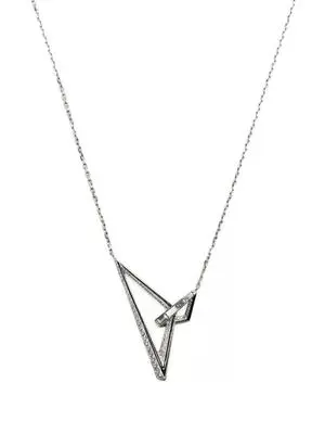 Stephen Webster 18kt White Gold Vertigo Obtuse Diamond Pendant Necklace - Silver