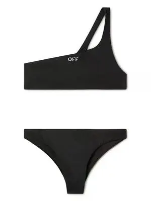 Off-White Logo-stamp Bikini - Black