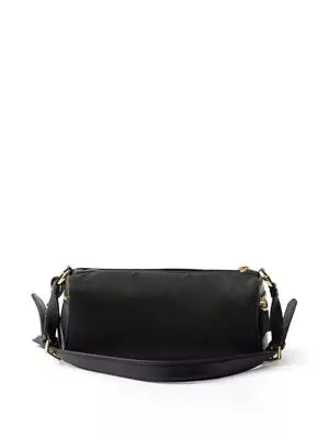 Prada Leather-trim Shoulder Bag - Black