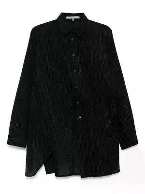 CHIAHUNG SU Asymmetric Striped Shirt