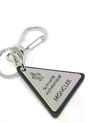 Moncler Logo-engraved Leather Keyring