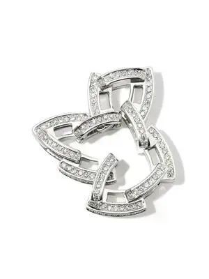 Shay 18k White Gold Diamond Deco Link Ring