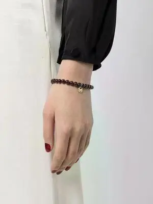 SYDNEY EVAN 14kt Yellow Gold Ruby Beaded Bracelet