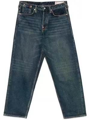 EVISU Logo-print Wide Leg Jeans