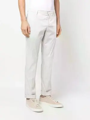 DONDUP Straight-leg Chino Trousers - Grey
