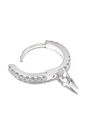 MARIA TASH 18kt White Gold 8mm Short Spike Earring
