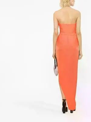 Alex Perry Harland Draped Satin Corset Gown
