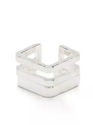 Zadig&Voltaire Brass Angular Ring - Silver