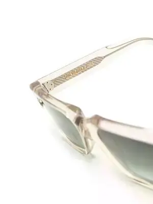 CUTLER & GROSS 1403 Square-frame Sunglasses - Neutrals