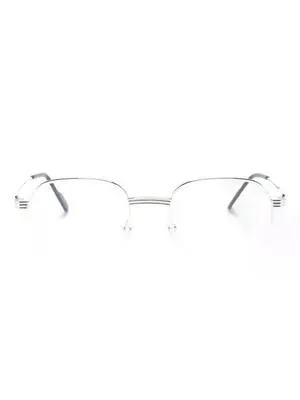 Cartier Round Half-rim Glasses - Silver
