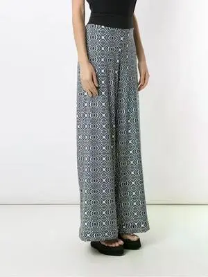 AMIR SLAMA Printed Wide-leg Trousers