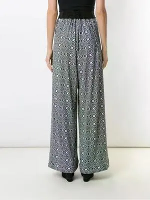 AMIR SLAMA Printed Wide-leg Trousers