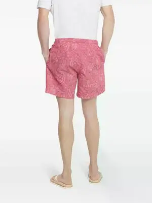 Brunello Cucinelli Paisley-print Swim Shorts - Red
