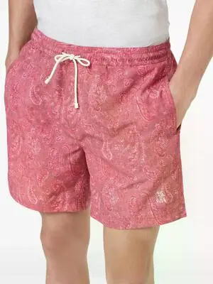Brunello Cucinelli Paisley-print Swim Shorts - Red