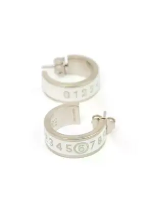 MAISON MARGIELA Enamel-logo Earrings