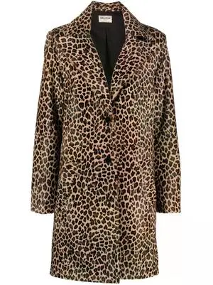 Zadig&Voltaire Leopard-print Calf Hair Coat