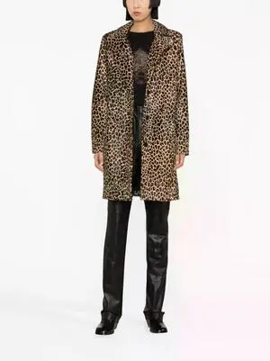 Zadig&Voltaire Leopard-print Calf Hair Coat
