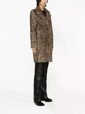 Zadig&Voltaire Leopard-print Calf Hair Coat