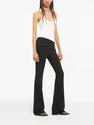 COURREGES Twist-front Bootcut Wool Trousers