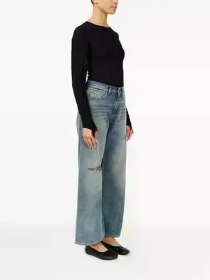 MAISON MARGIELA Distressed Wide-leg Jeans