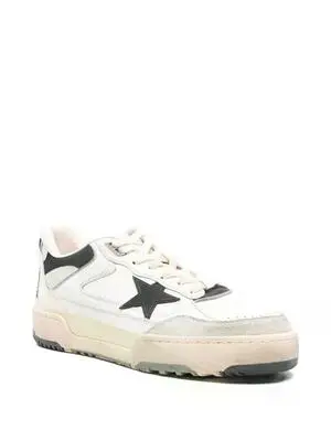 GOLDEN GOOSE Forty2 Leather Sneakers - Neutrals