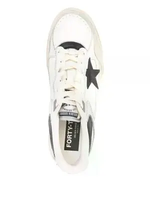 GOLDEN GOOSE Forty2 Leather Sneakers - Neutrals