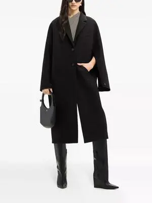 COURREGES Cocoon Logo-appliqué Coat