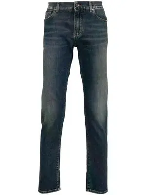 Dolce & Gabbana Logo-plaque Slim-fit Jeans