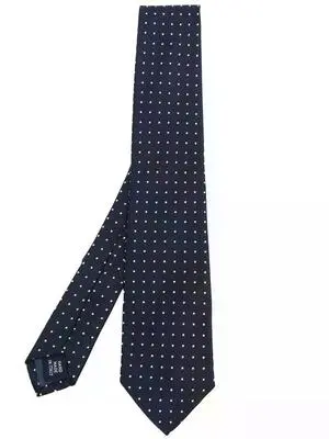 Polo Ralph Lauren Polka-dot Print Silk Tie - Blue
