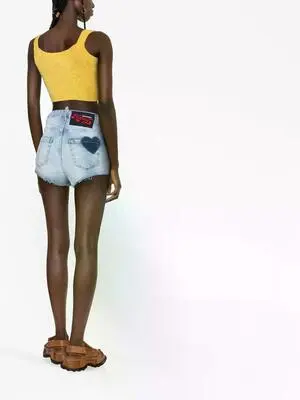 Dsquared2 High-waisted Denim Shorts
