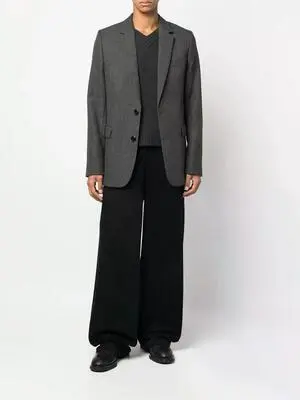 AMI Paris Single-breasted Virgin Wool Blazer