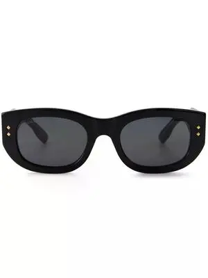 Gucci Rectangle-frame Tinted Sunglasses - Black