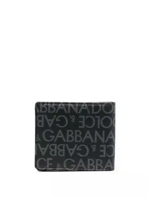 Dolce & Gabbana Logo-jacquard Bi-fold Wallet
