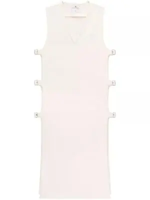 COURREGES Multiple-buckle Denim Dress