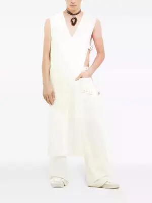 COURREGES Multiple-buckle Denim Dress