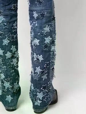 Dsquared2 Star-motif Patchwork Jeans
