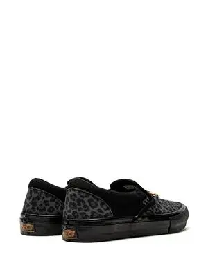 VANS X Cher Strauberry Leopard Print Slip-on Sneakers - Black