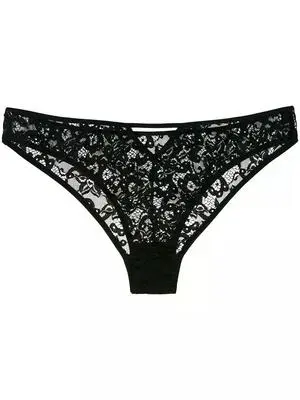 GILDA & PEARL Emilia Lace Briefs - Black